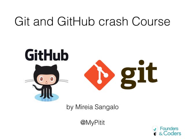 Git And Github Crash Course Ppt