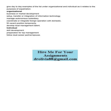 give day to day examples of the list under organizational an.pdf