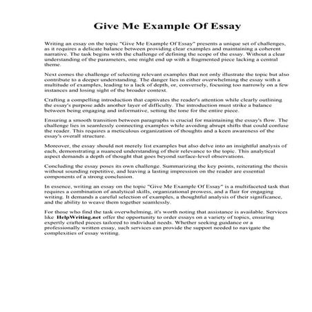 Give Me Example Of Essay.pdf