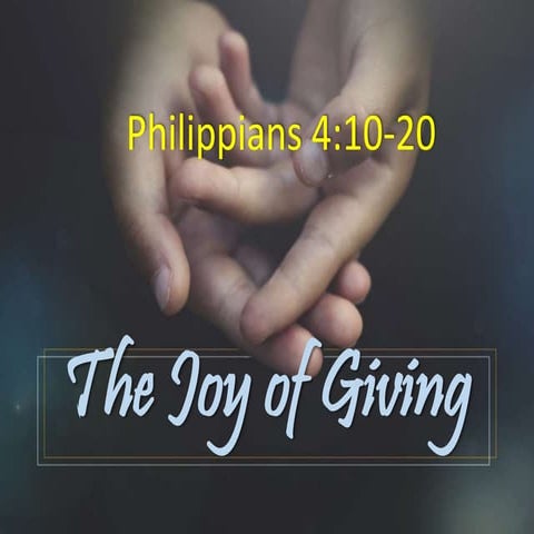 The Joy of Giving | PPTX