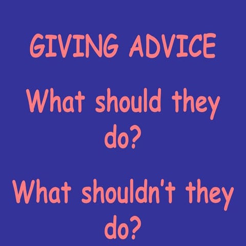 Giving Advice | PPT