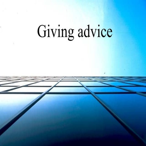 Giving advice | PPT