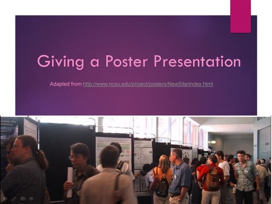 Poster presentation | PPTX