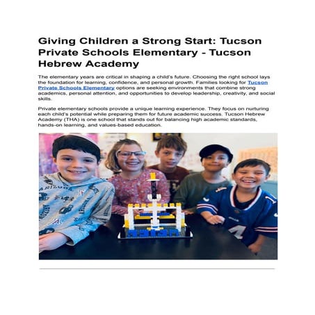 Giving Children a Strong Start_ Tucson Private Schools Elementary - Tucson Hebrew Academy.pdf