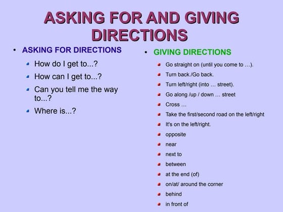 Givingdirections | PPT