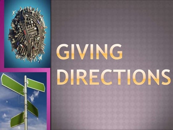 Asking and giving directions | PPTX