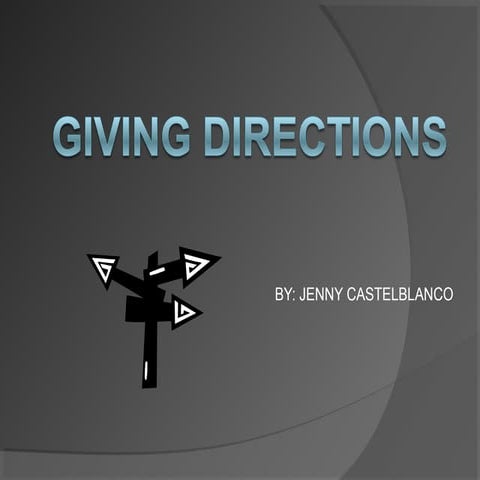 Giving directions | PPT