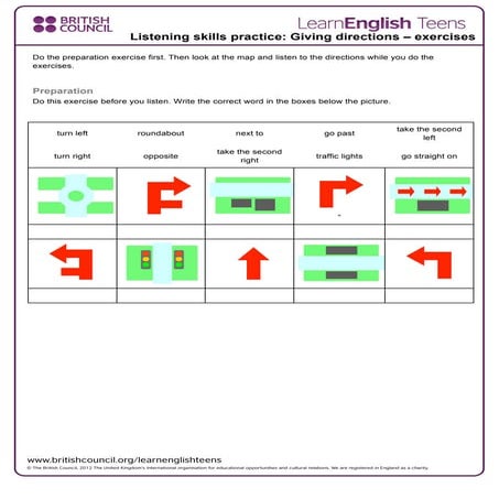Giving directions -_exercises_4 | PDF