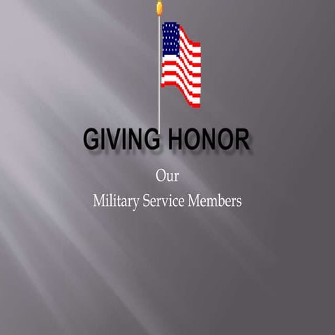Giving honor commemorative speech | PPTX