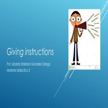 Giving instruction | PPTX