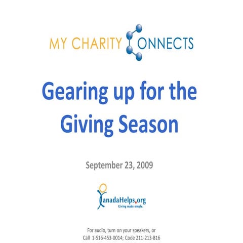 Gearing up for the Giving Season | PPT