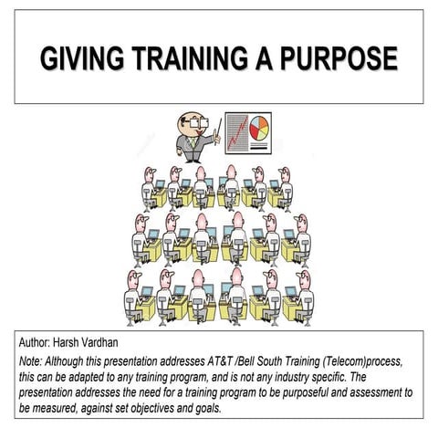 Giving training a purpose | PPT