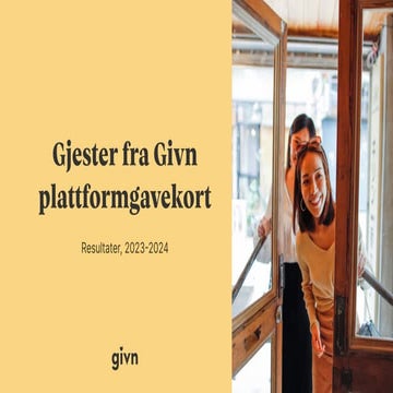 Givn plattformgavekort - Verdiskapning for restauranter | PPT