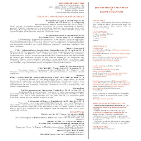 Gjb cv english | PDF