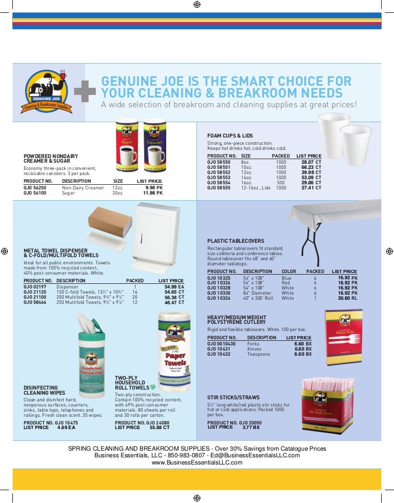 Spring Cleaning and Breakroom Supplies! Spring Cleaning and Breakroom Supplies!