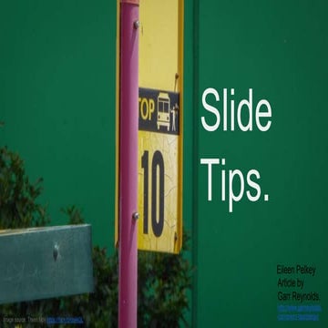 Top 10 presentation slide tips | PPT