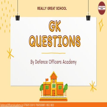 Gk questions | PPT