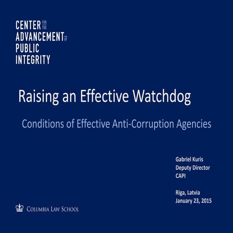 Raising an Effective Watchdog | PPTX | Debated Sensitive Social Issues ...