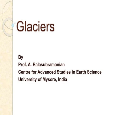 Glaciers | PPTX