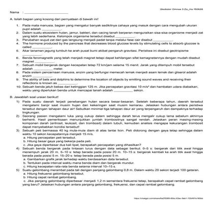 Gladiator OMNAS 2 SMP Ibrahimy 1 Sukorejo 2026 | PDF