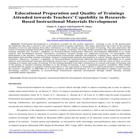 Gladys paper published | PDF