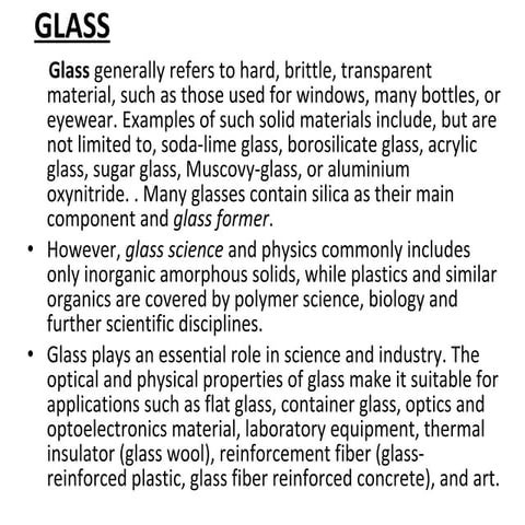 Glass | PPT