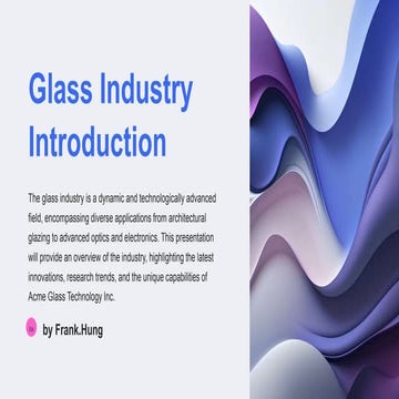 Electrochromic Glass and Film Markets 2016-2023 Slides | PDF