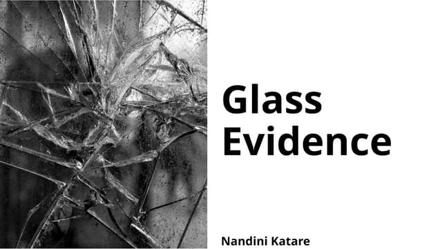Types of Glass and it's Forensic Analysis | PPTX