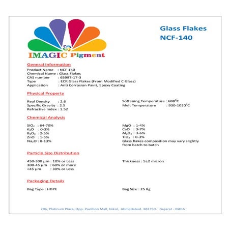 Glass flakes ncf-140 | PDF