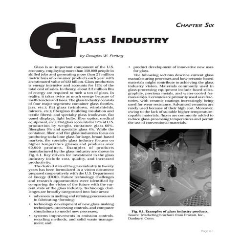 Glass industry process | PDF