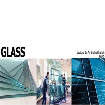 Glass manufacturing | PPTX