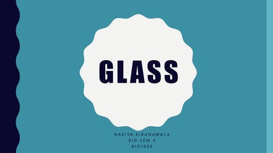 Types of glass | PPT