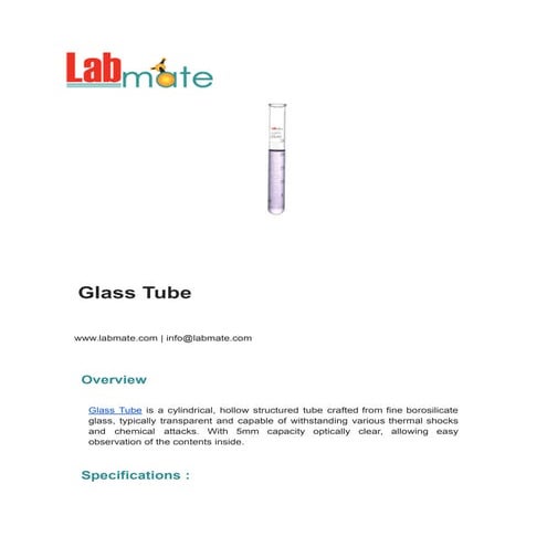Glass Tube | PDF