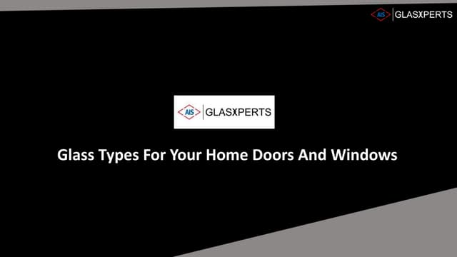 Types of glass | PPTX