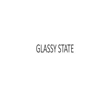 glassy state physical pharmaceutics notes | PDF