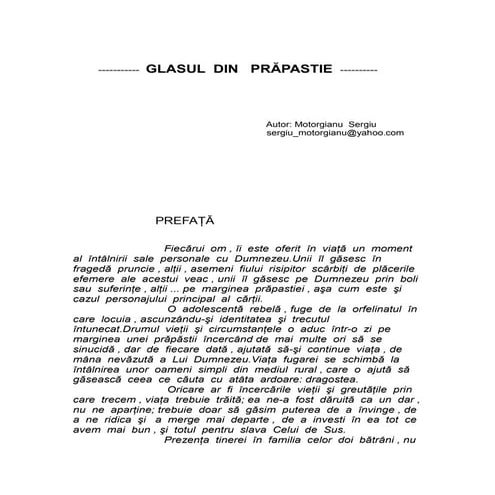 Glasul din prapastie | PDF
