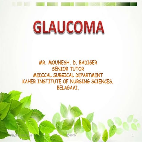 Glaucoma | PPT