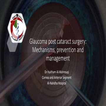 Glaucoma post cataract surgery | PDF