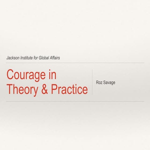 The Art of Living Courageously Week 7: Courage and Truth | PPTX