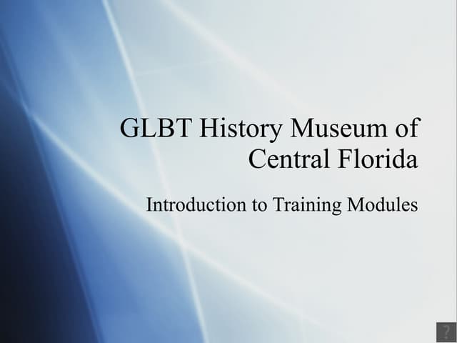 Glbt tutorials intro | PPT Glbt tutorials intro | PPT