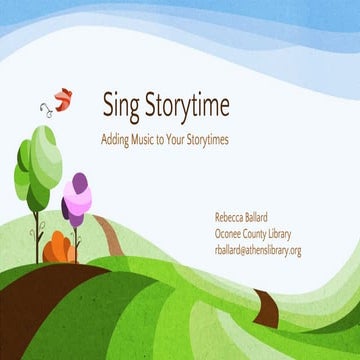 Sing Storytime Adding Music to Your Storytimes | PPT