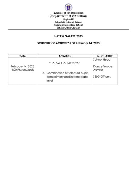 sample template for intramural program 2024 | DOCX
