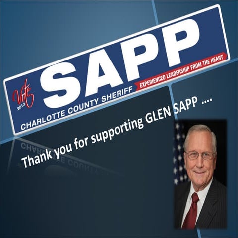 Glen Sapp - Republican Candidate for Charlotte County Sheriff | PPT