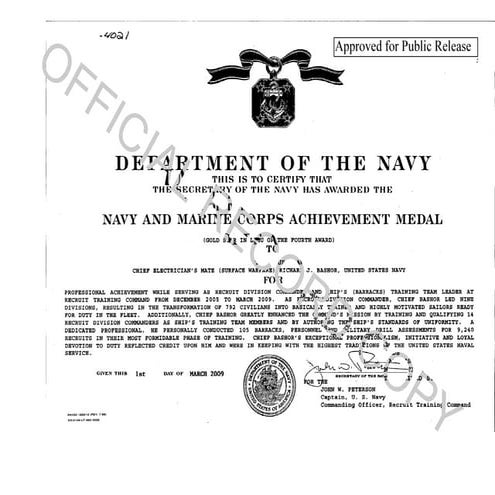 Navy and Marine Corps Achievement Medal | PDF