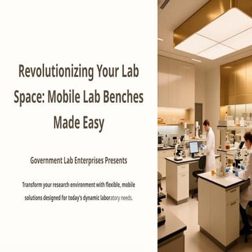 Revolutionizing Your Lab Space: Mobile Lab Benches Made Easy | PPTX