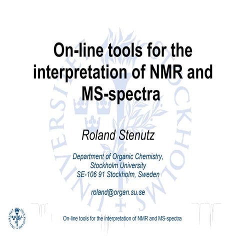 Nuclear Magnetic Resonance | PPT