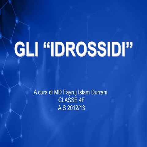 Gli Idrossidi | PPT