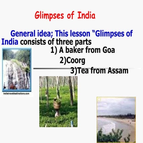 Glimpses Of India Class 10th | PPTX