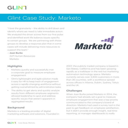Glint case study_marketo | PDF