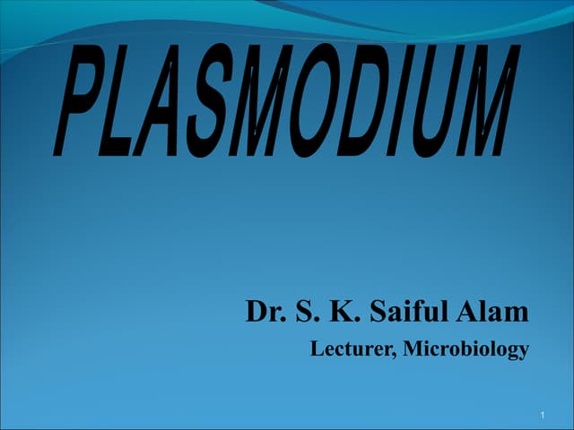 Plasmodium | PPTX